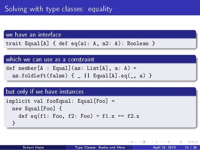Scala Type Classes Basics And More