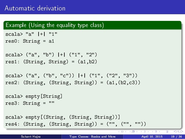 Scala Type Classes Basics And More