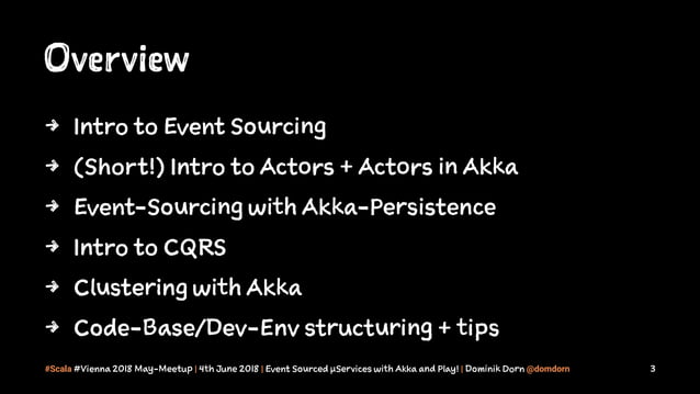 High-Performance event-sourced clustered Microservices with Play! & Akka @ Scala-Vienna May 2018 ...
