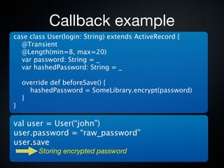 Scala ActiveRecord | PPT