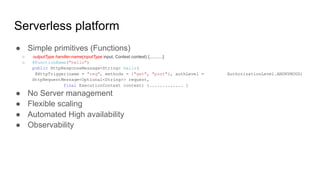 Scalability truths and serverless architectures | PPT