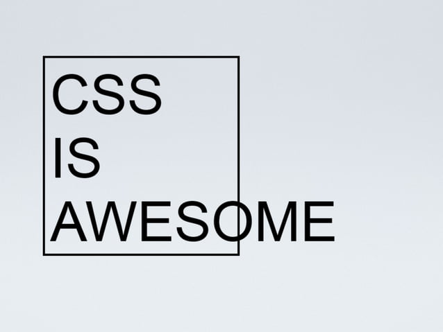 Scalable CSS Architecture | PPT