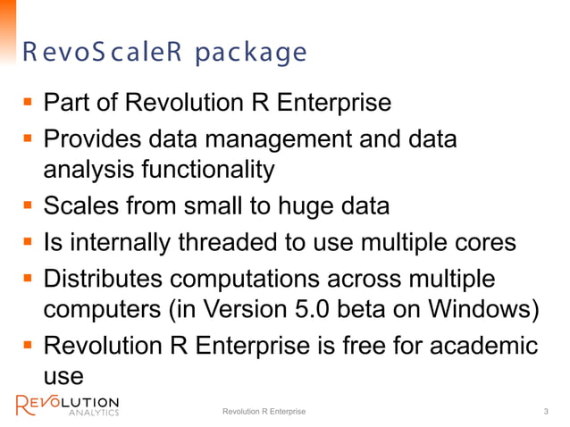 Scalable Data Analysis in R Webinar Presentation | PPT