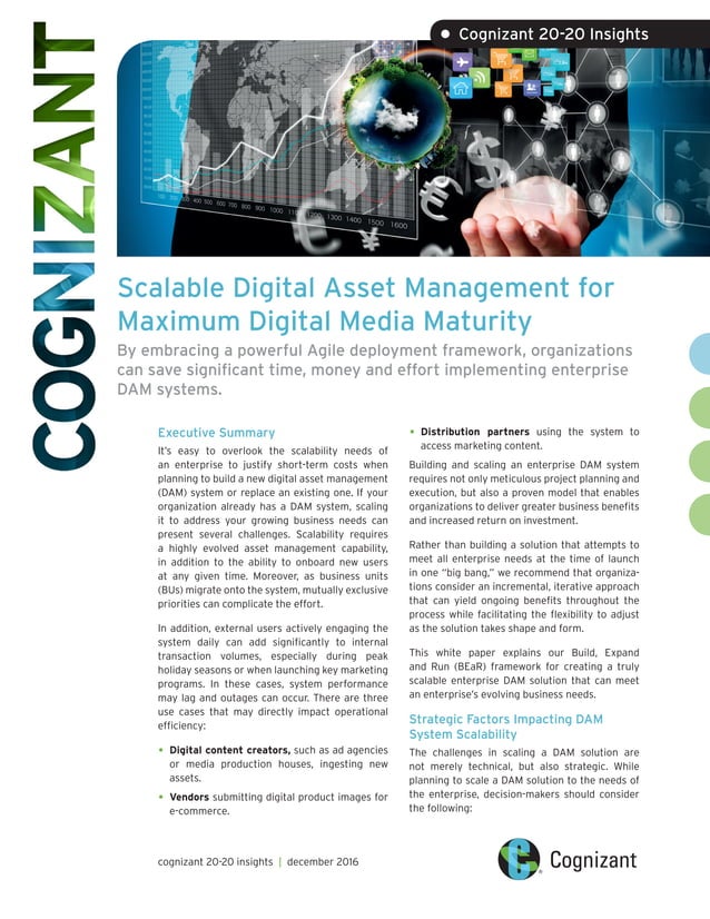 Scalable Digital Asset Management for Maximum Digital Media Maturity | PDF