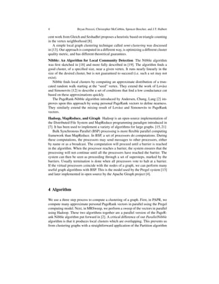 Scalable Graph Clustering with Pregel | PDF