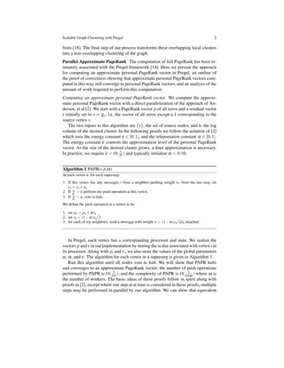 Scalable Graph Clustering with Pregel | PDF