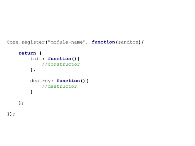 Scalable JavaScript Application Architecture | PPT