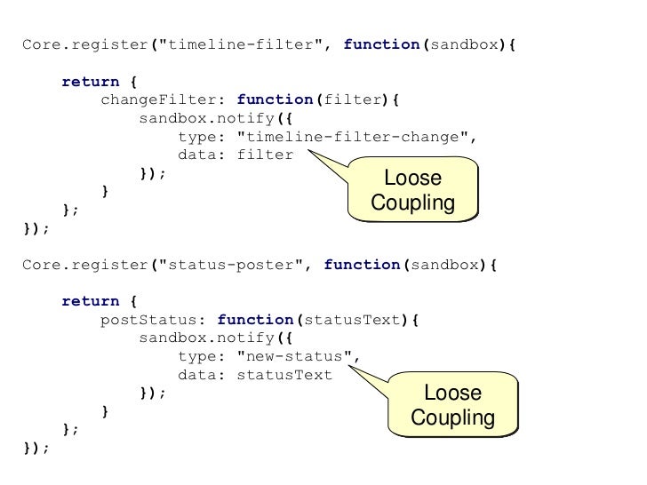 Scalable JavaScript Application Architecture