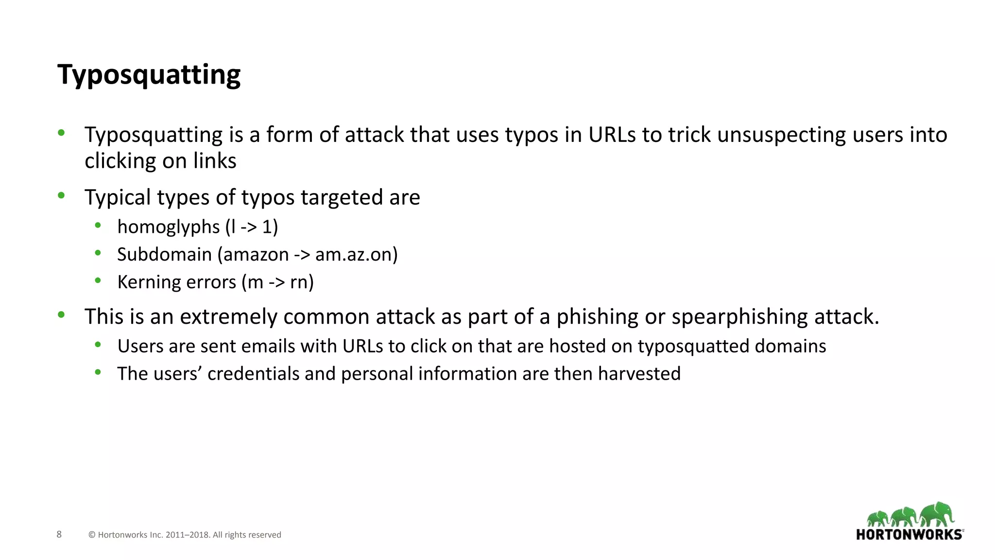Scalable And Adaptable Typosquatting Detection In Apache Metron Pptx Web Development Internet