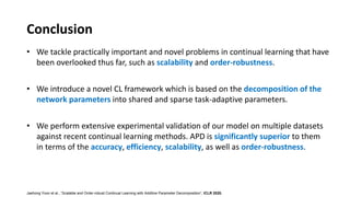 Scalable and Order-robust Continual Learning with Additive Parameter Decomposition | PDF | Web ...