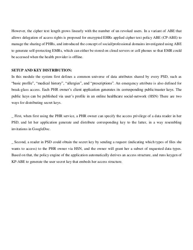 Scalable And Secure Sharing Of Personal Health Records In Cloud Compu…
