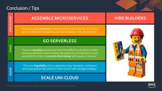 AWS Scalable Architectures - Serverless | PPTX