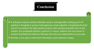 SCALABLE CI CD DEVOPS | PPTX