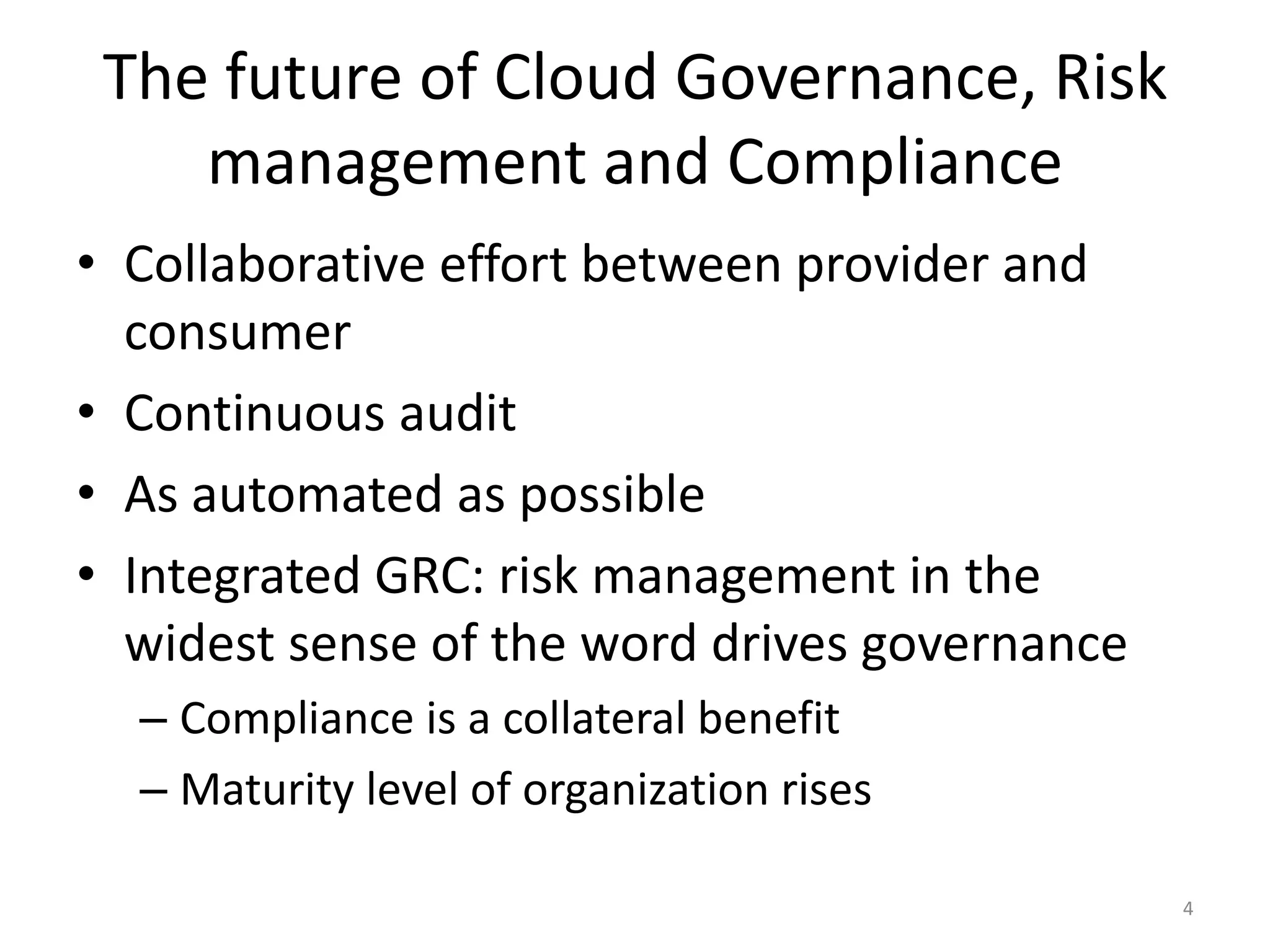 Scalable cloud governance, risk management and compliance | PPTX ...