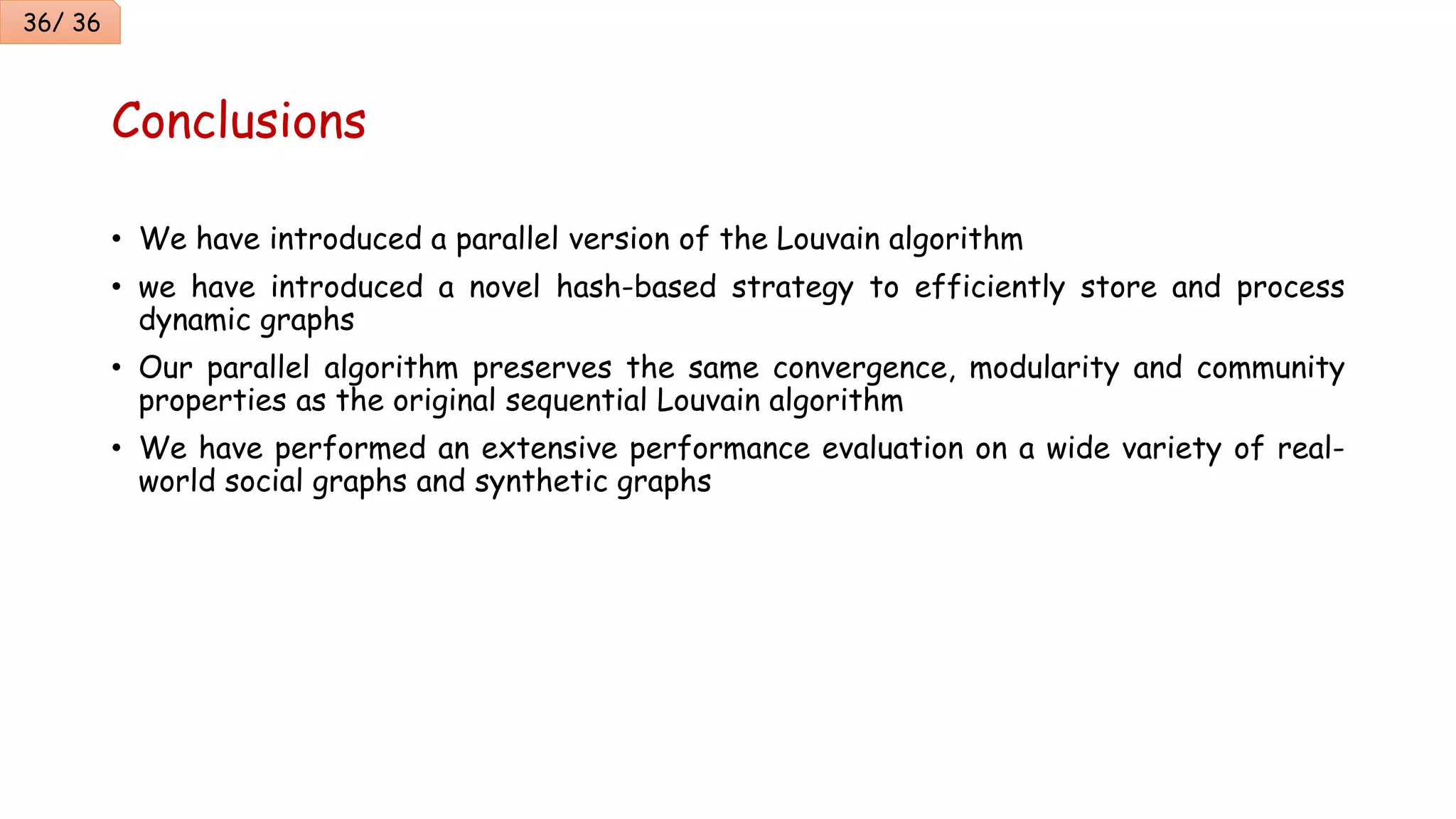 Scalable Community Detection With The Louvain Algorithm Pptx