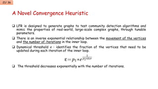 Scalable community detection with the louvain algorithm | PPTX