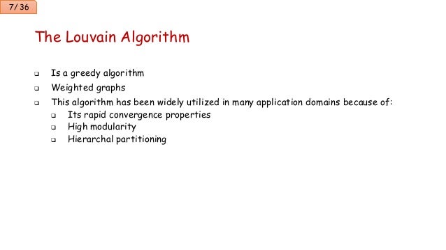 Scalable Community Detection With The Louvain Algorithm