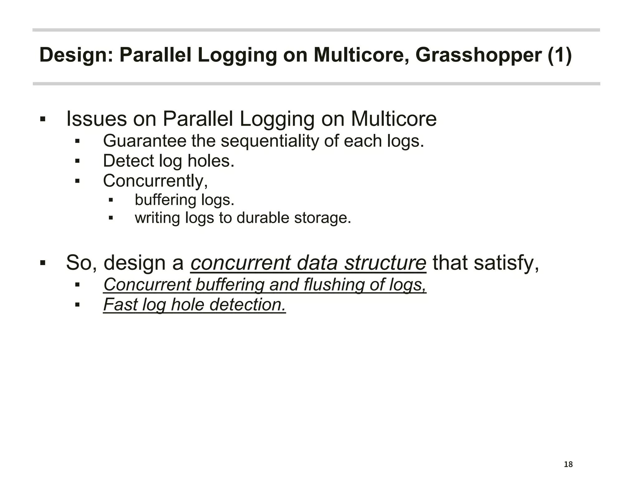 Paper_Scalable database logging for multicores | PPTX | Databases ...