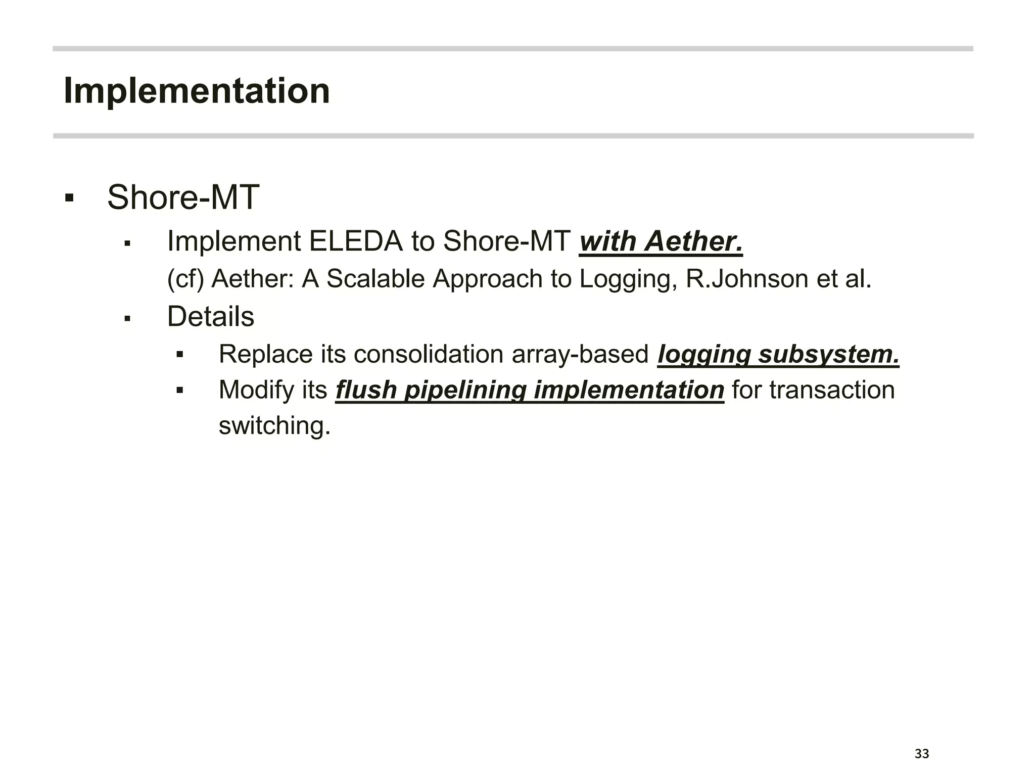 Paper_Scalable database logging for multicores | PPTX