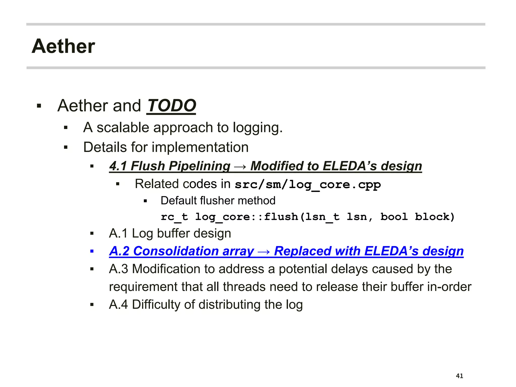 Paper_Scalable database logging for multicores | PPTX | Databases | Computer Software and ...