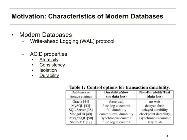 Paper_Scalable database logging for multicores | PPT