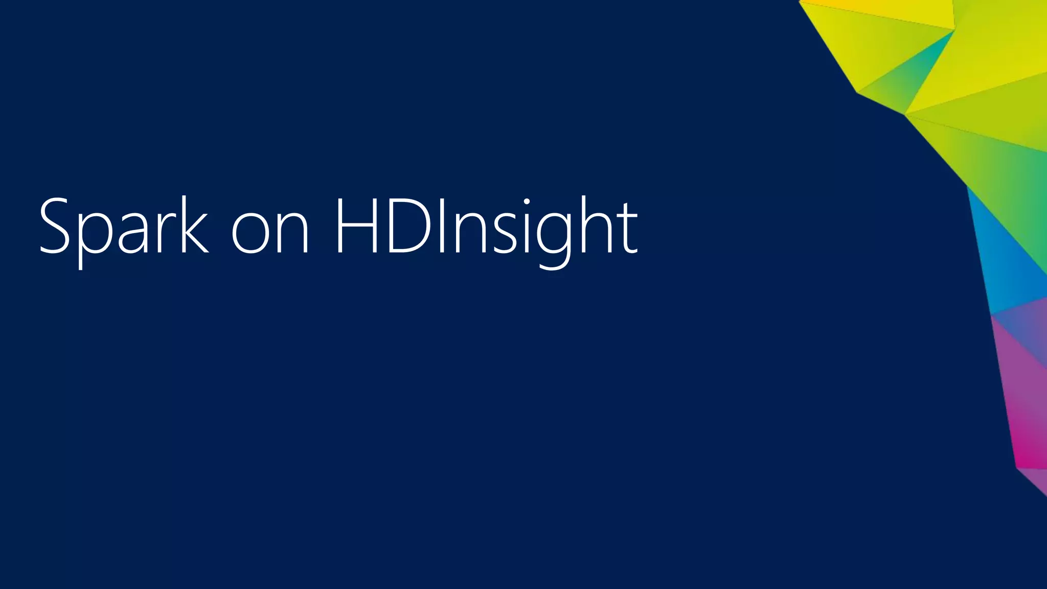 Scalable Data Science with SparkR on HDInsight | PPT