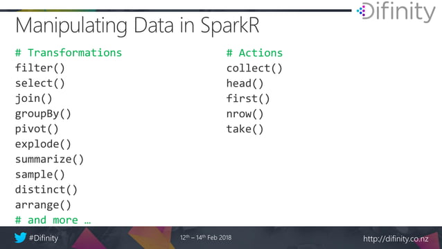 Scalable Data Science with SparkR on HDInsight | PPT