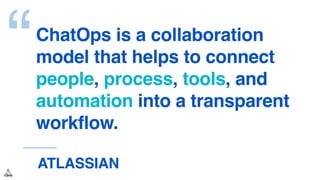 Scalable dev ops with atlassian tools, docker & chatops | PPT