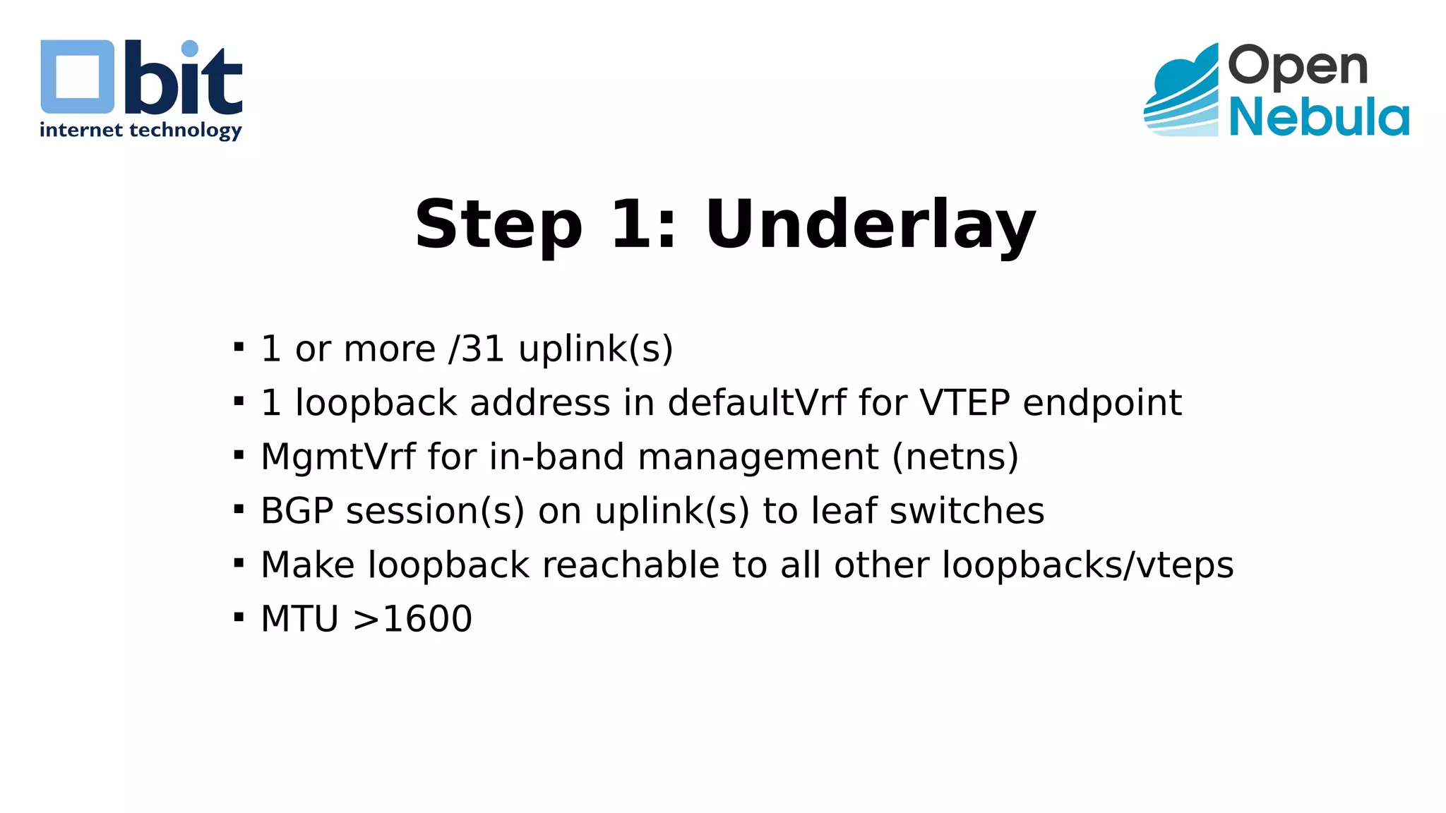 Opennebulaconf2018 Scalable L2 Overlay Networks With Routed Vxlan