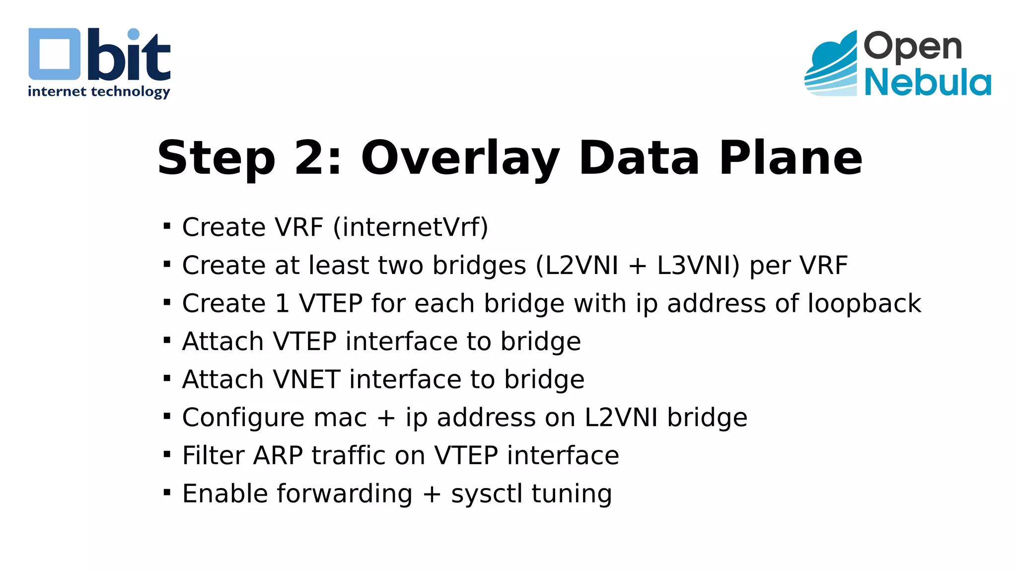 OpenNebulaConf2018 - Scalable L2 overlay networks with routed VXLAN ...