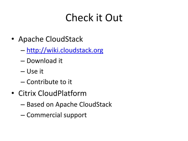 Scalable Networking In Apache Cloudstack