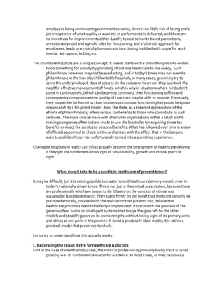 Scalable, rational charitable models for hospitals | PDF