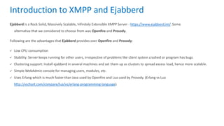 Scalable Real Time Chat (Text, Audio, Video) - Implemented using XMPP | PPTX