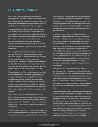 Enterprise Data Lake - Scalable Digital | PDF