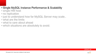 Scalablity and benchmark in mysql performance | PPT