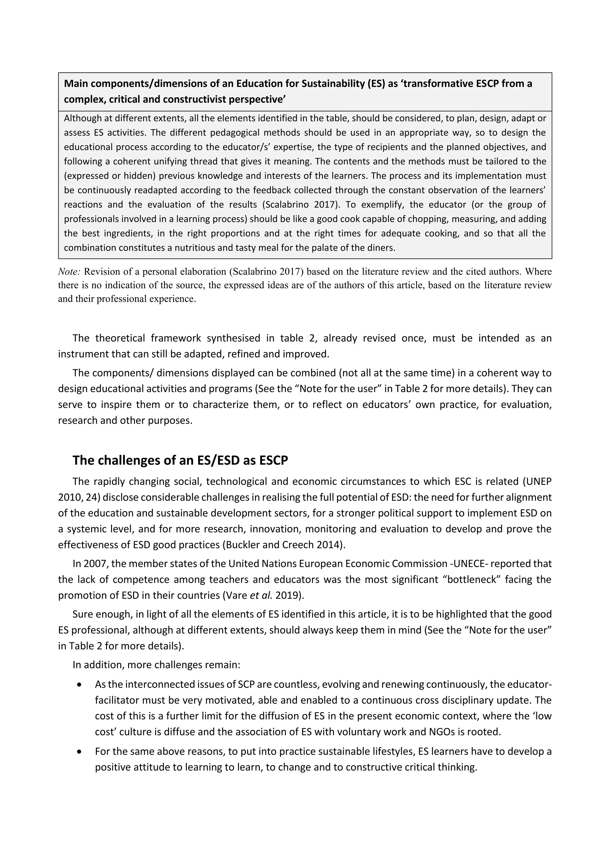 Accepted Manuscript of "A theoretical framework to address Education ...
