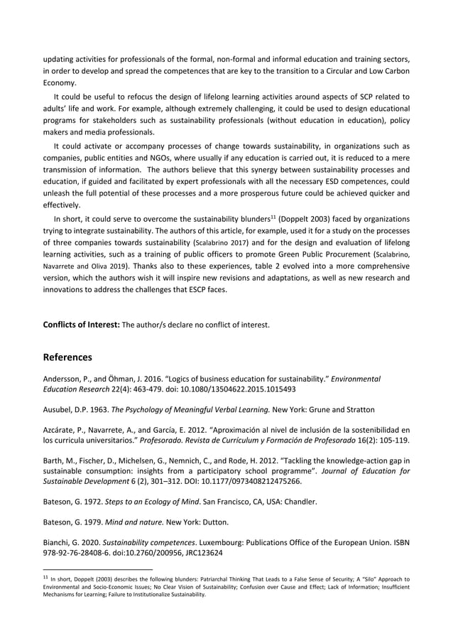 Accepted Manuscript of "A theoretical framework to address Education ...