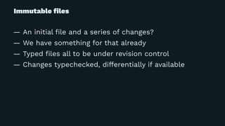 Suffuse: a typed filesystem | PPT