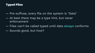 Suffuse: a typed filesystem | PDF