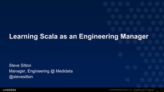 Learning Scala as an Engineering Manager | PPT