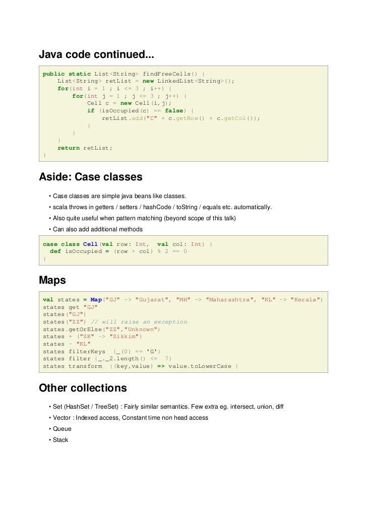 Scala collections api expressivity and brevity upgrade from java