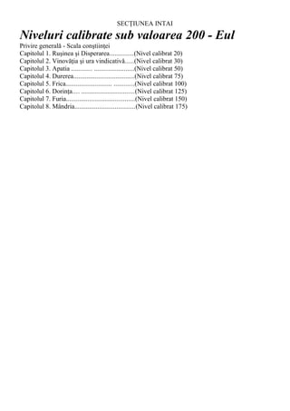 Scala constiintei hawkins | PDF