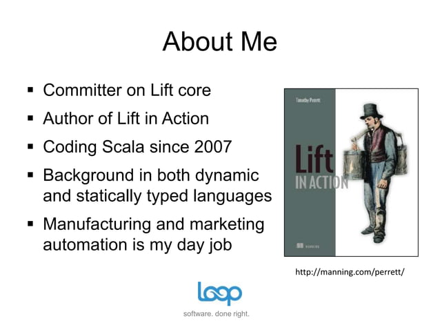 Scaladays 2011: Task Driven Scala Web Applications | PPT