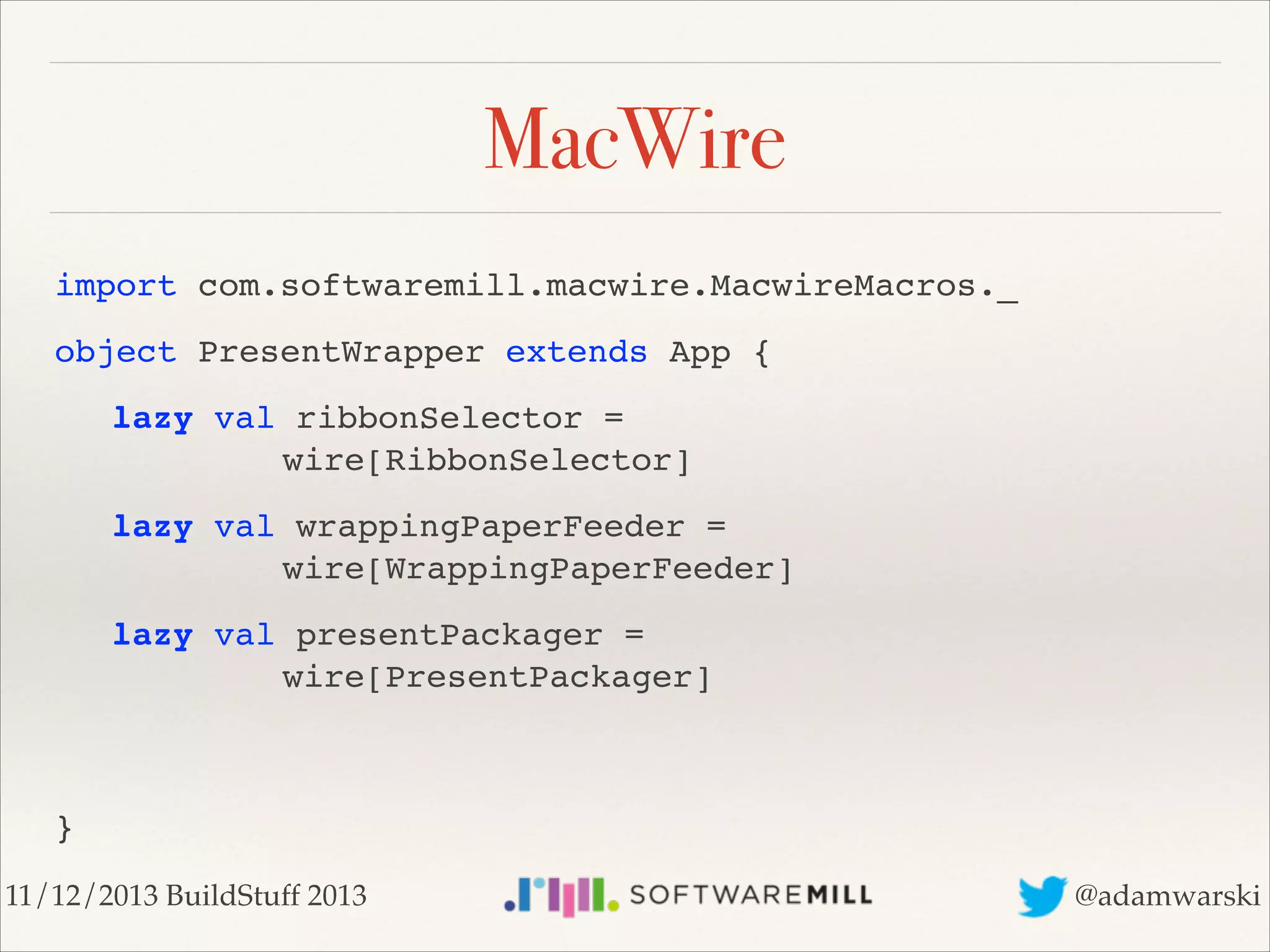 The No Framework Scala Dependency Injection Framework Ppt