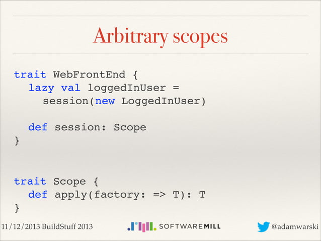 The No Framework Scala Dependency Injection Framework Ppt