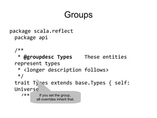 Scaladoc for reflection | PPT | Free Download