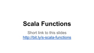 Scala functions | PPTX