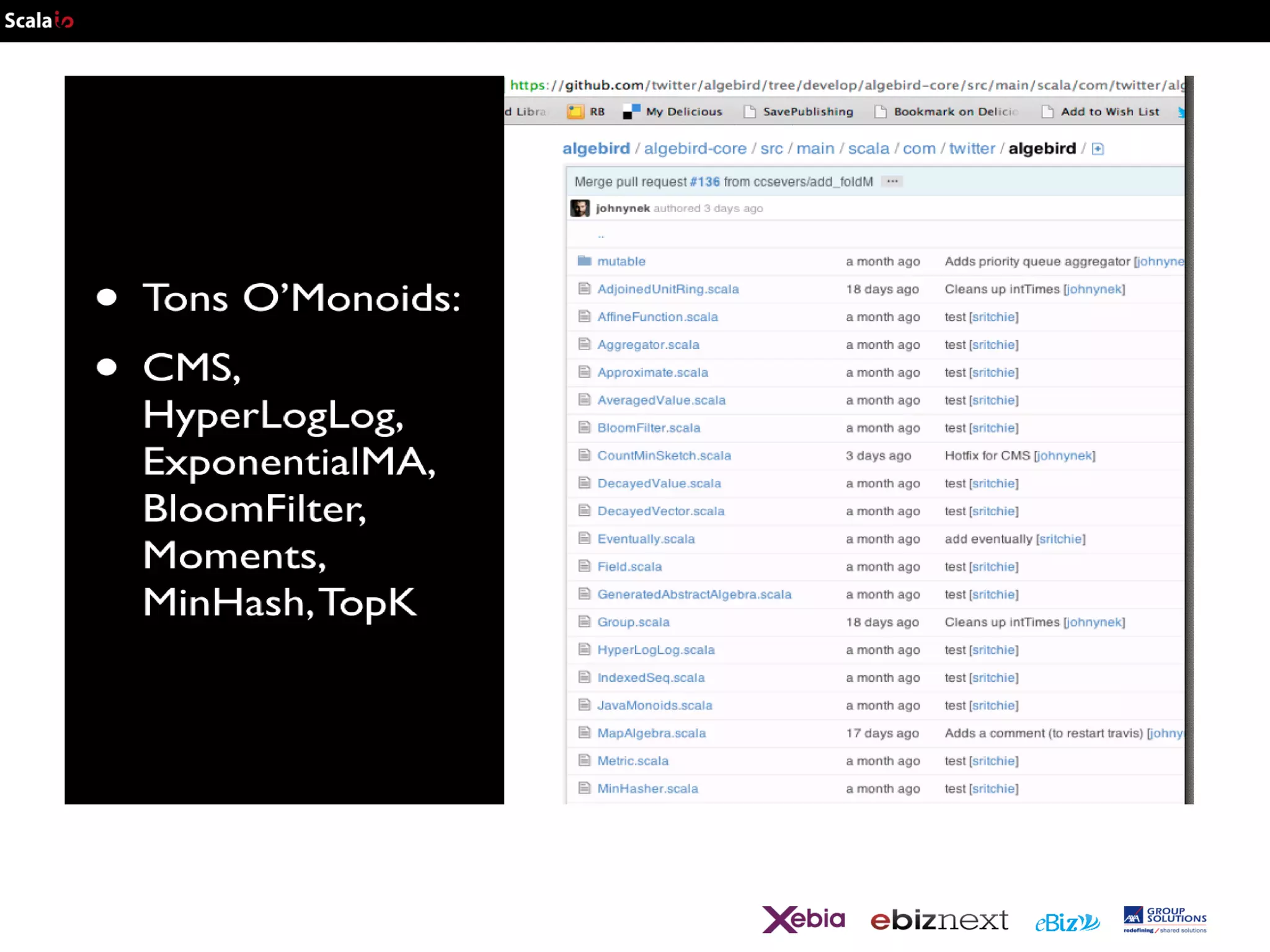 Big Data Analytics with Scala at SCALA.IO 2013