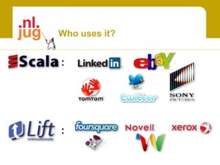 Elevate your webapps with Scala and Lift | PPT