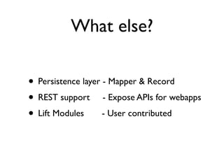 Scala and Lift | PPT